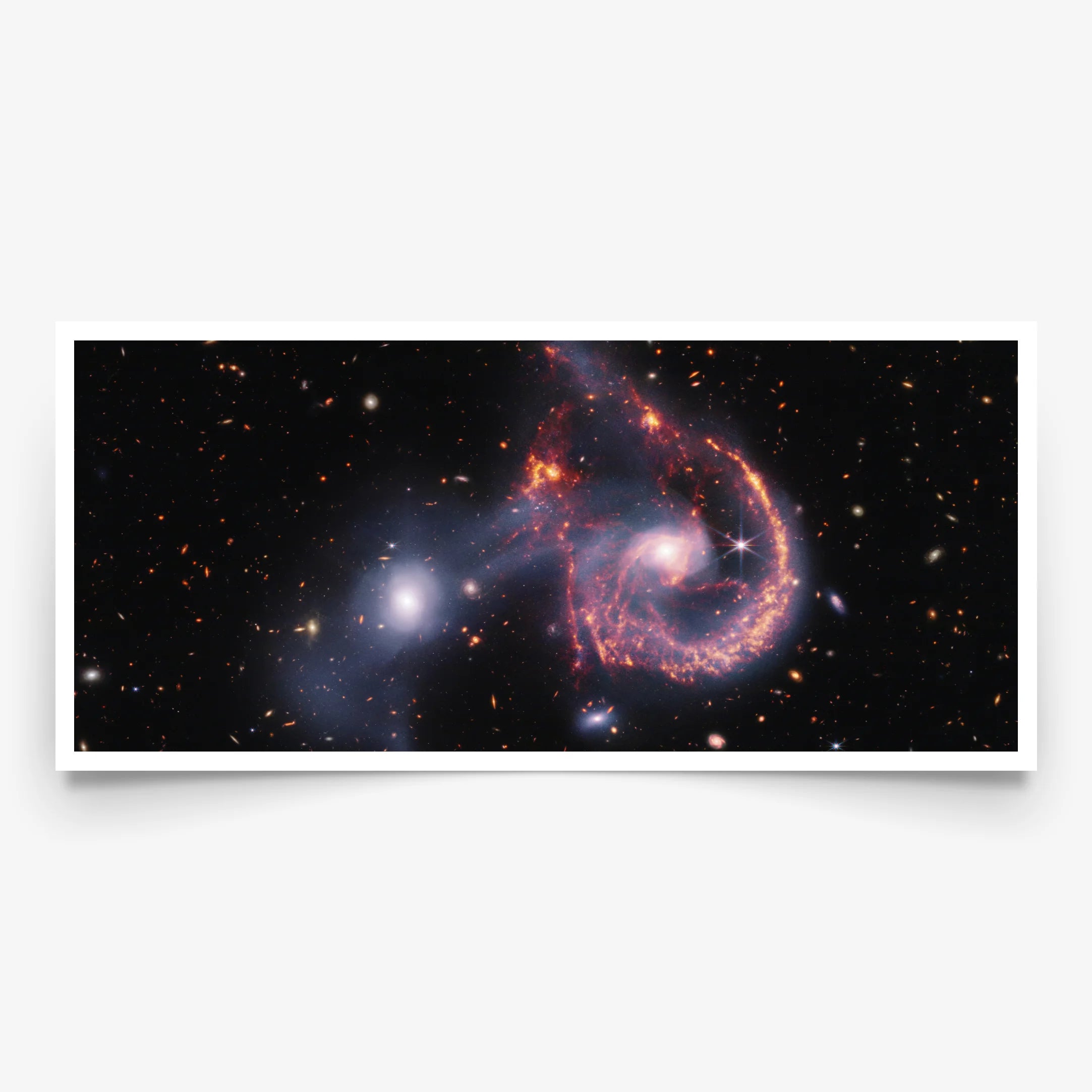 JWST: Arp 107 Panorama | Poster, FineArt by Astrography